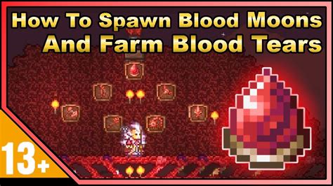 Terraria How To Farm Blood Tears And Spawn Blood Moons Faster