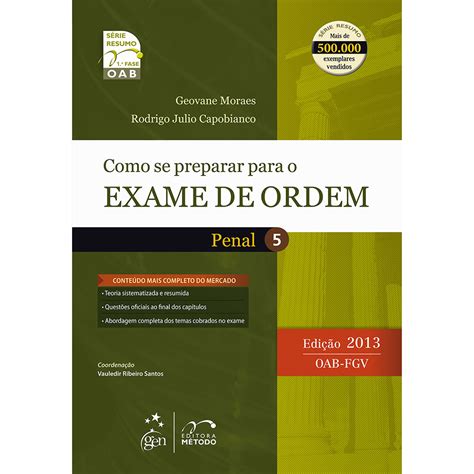 Livro Como Se Preparar Para o Exame de Ordem Penal 4 Série Resumo