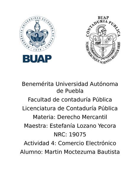 Comercio Electronico Material de apoyo Benemérita Universidad