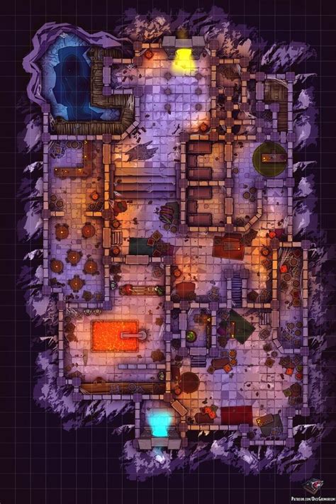 Underground Market Square 22x33 Public Dice Grimorium Dnd World