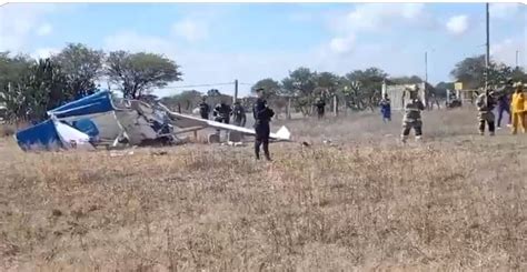 Se desploma avioneta en Aguascalientes hay 2 heridos PÓRTICO