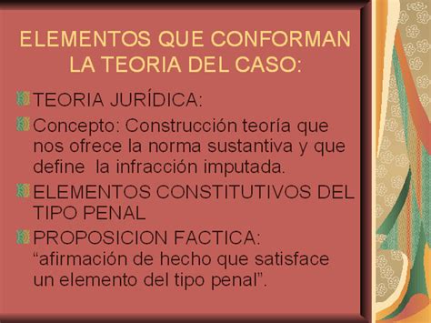 La teoría del caso