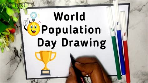 World Population Day 2023 World Population Day Poster Drawing World