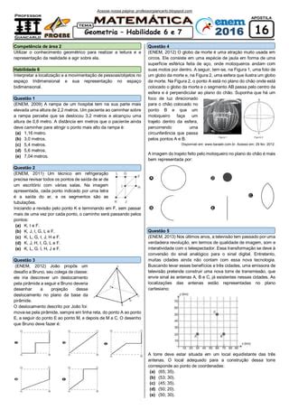 Geometria I Habilidade 6 E 7 Da Matriz ENEM AP 16 PDF