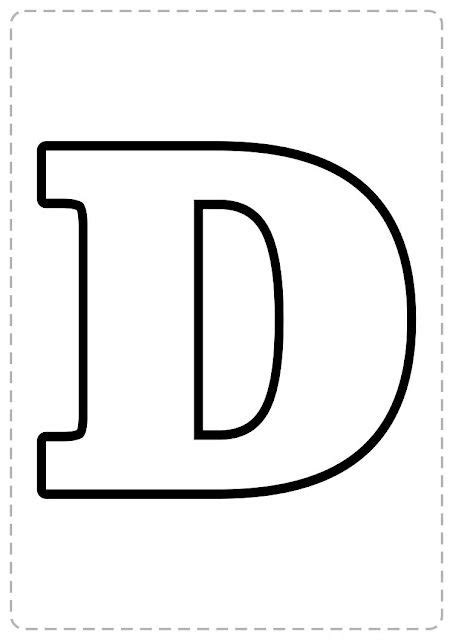 The Letter D Is Shown In Black And White
