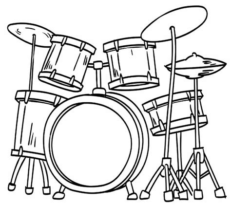 Desenhos De Bateria 9 Para Colorir E Imprimir ColorirOnline