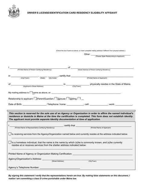 Free Printable Affidavit Of Identity Form Templates PDF