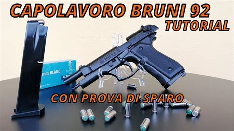 Beretta 92 A Salve BRUNI TUTORIAL CON PROVA DI SPARO YouTube