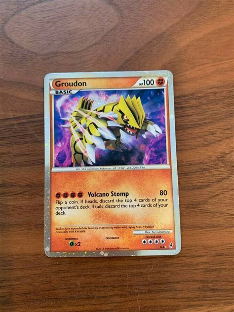 Mavin Pokémon TCG Groudon Call of Legends SL4 Holo Shiny Holo Rare
