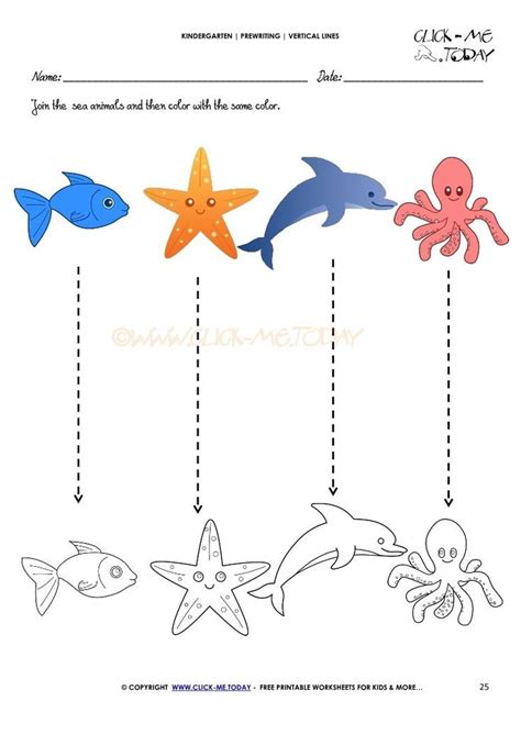 Prewriting Vertical Lines Activities Worksheets Preschool 17 B71