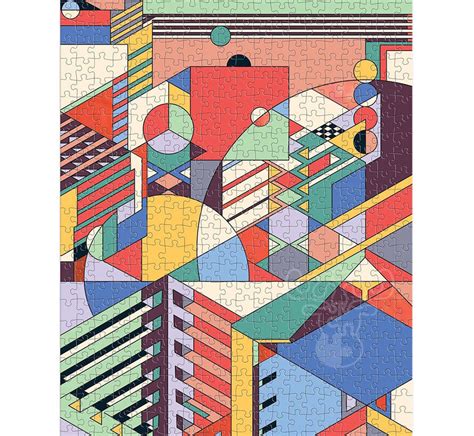 Galison Frank Lloyd Wright Imperial Hotel Book Puzzle 500pcs Puzzles