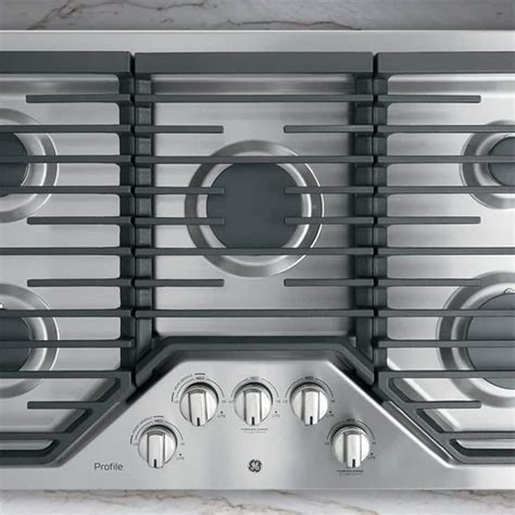 Ge Profile Profile In Gas Cooktop In Stainless Steel With Burners