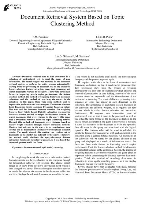 pdf document retrieval system based on topic clustering method