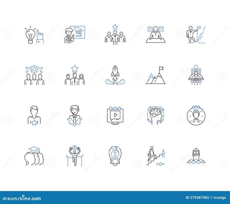 Stewardship Business Line Icons Collection Sustainability