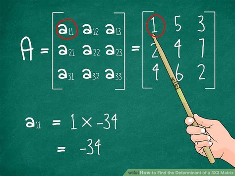 how to find the determinant of a 3x3 matrix 12 steps