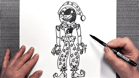 How To Draw Moondrop Easy Tutorial Step By Step FNAF 9 Security