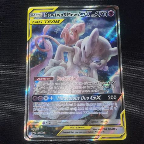 POKÉMON JCG MEWTWO and Mew GX SM étoile noire promos SM191 Holo Promo