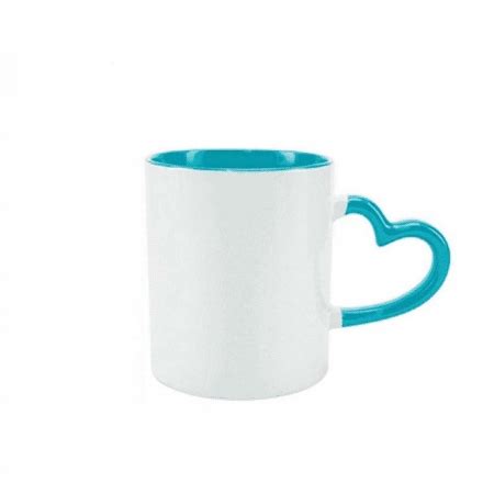 Caneca Sublimação Branca Interior e Alça Colorida