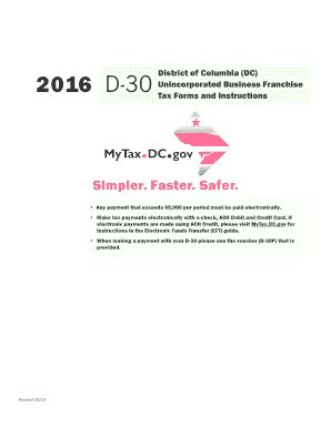 Fillable Online Otr Cfo Dc Notice 2015 01 Office Of Tax And Revenue