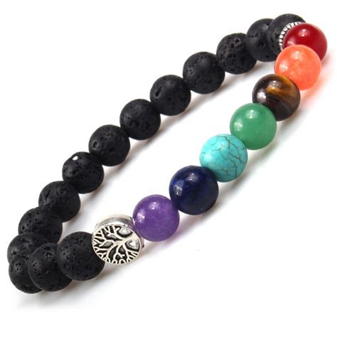 BRANSOLETKA 7 CZAKR CZAKRAMY YOGA DRZEWO ŻYCIA 11935598819 Allegro pl