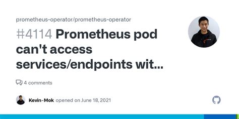 Prometheus Pod Can T Access Services Endpoints With Operator RBAC Setup