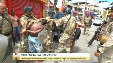 Jornal Hoje Violência em Salvador criminosos armados fizeram reféns