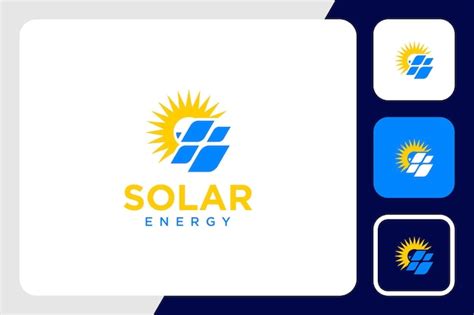 Energia Solar Ou Design De Logotipo Solar Pain Is Solares Vetor