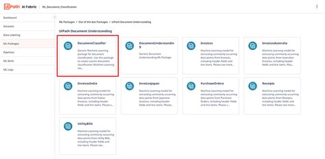 Document Understanding Machine Learning Document Classification