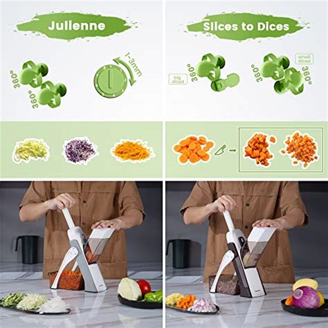 SupMaKin Mandoline trancheuse pour cuisine hachoir à légumes hachoir