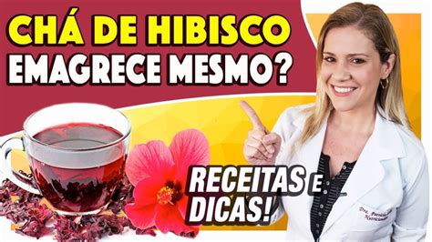 Chá de Hibisco Emagrece Mesmo Como Tomar RECEITAS e DICAS Chás do