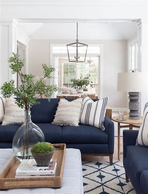 Ideas Para Decorar La Sala De Azul Blue Sofas Living Room Blue Couch