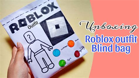 Paper Diy Blind Bag Paper Roblox Outfit Asmr Opening Blind Bag Youtube
