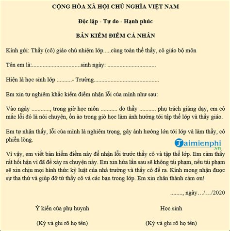 Tổng hợp hơn 31 cách làm bản kiểm điểm nhận lỗi hay nhất