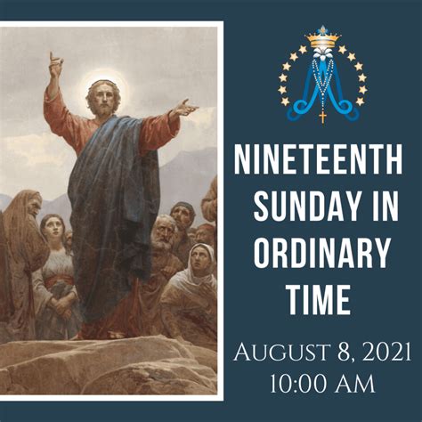 Nineteenth Sunday In Ordinary Time St Mary