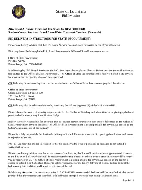 Solicitation Attachment Conance Statements Doc Template PdfFiller