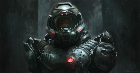 Doomguy Epic K Ultra Hd Wallpaper From Doom By Azagth