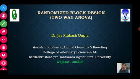 Randomized Block Design RBD Two Way ANOVA YouTube