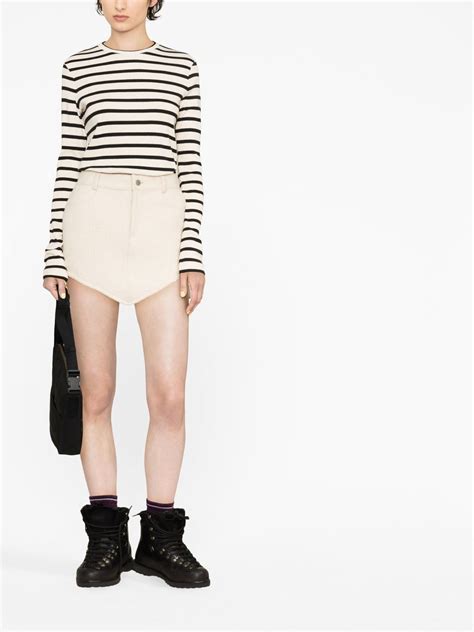 Jil Sander Stripe Print Cotton T Shirt Farfetch