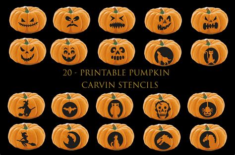 Stitch Pumpkin Carving Template