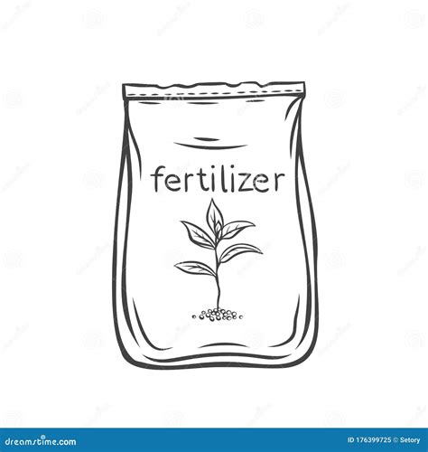 Fertilizer Outline Icon Stock Illustration Illustration Of Fertilizer