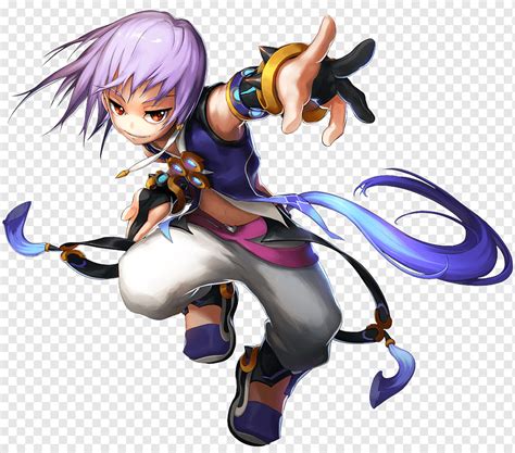 Grand Chase Wikia Sieghart Elsword Elesis Grand Chase Ungu Permainan