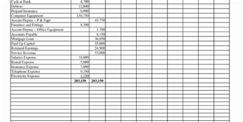 Executor Worksheet For Expenses