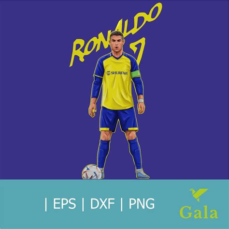 Cristiano Ronaldo Png CR7 Al Nassr FC Laser Cut Files Cricut Dxf Files