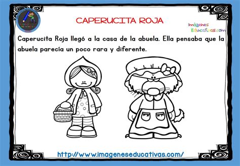 CAPERUCITA ROJA B N 7 Imagenes Educativas
