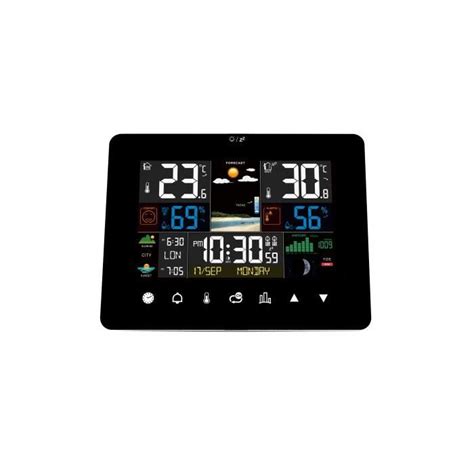 Horloge météo Fanju réveil numérique Station météo à capteur extérieur