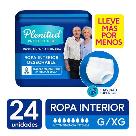 Ropa Interior Desechable Plenitud Protect Plus G Xg 24 Unidades