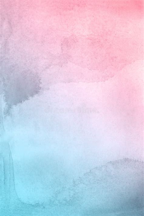 Fundo Azul E Cor De Rosa Do Papel Da Textura Da Aquarela Planeta
