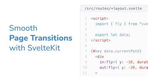 Smooth Page Transitions With SvelteKit