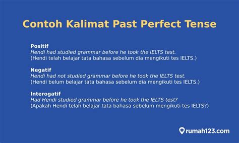 60 Contoh Kalimat Past Perfect Tense Positive Negative Interrogative