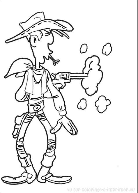 90 dessins de coloriage lucky luke à imprimer sur LaGuerche Page 1